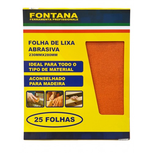 FT LIXA MADEIRA EMBALAGEM 25 UNIDADES - DISCOS ABRASIVOS E LIXAS ...